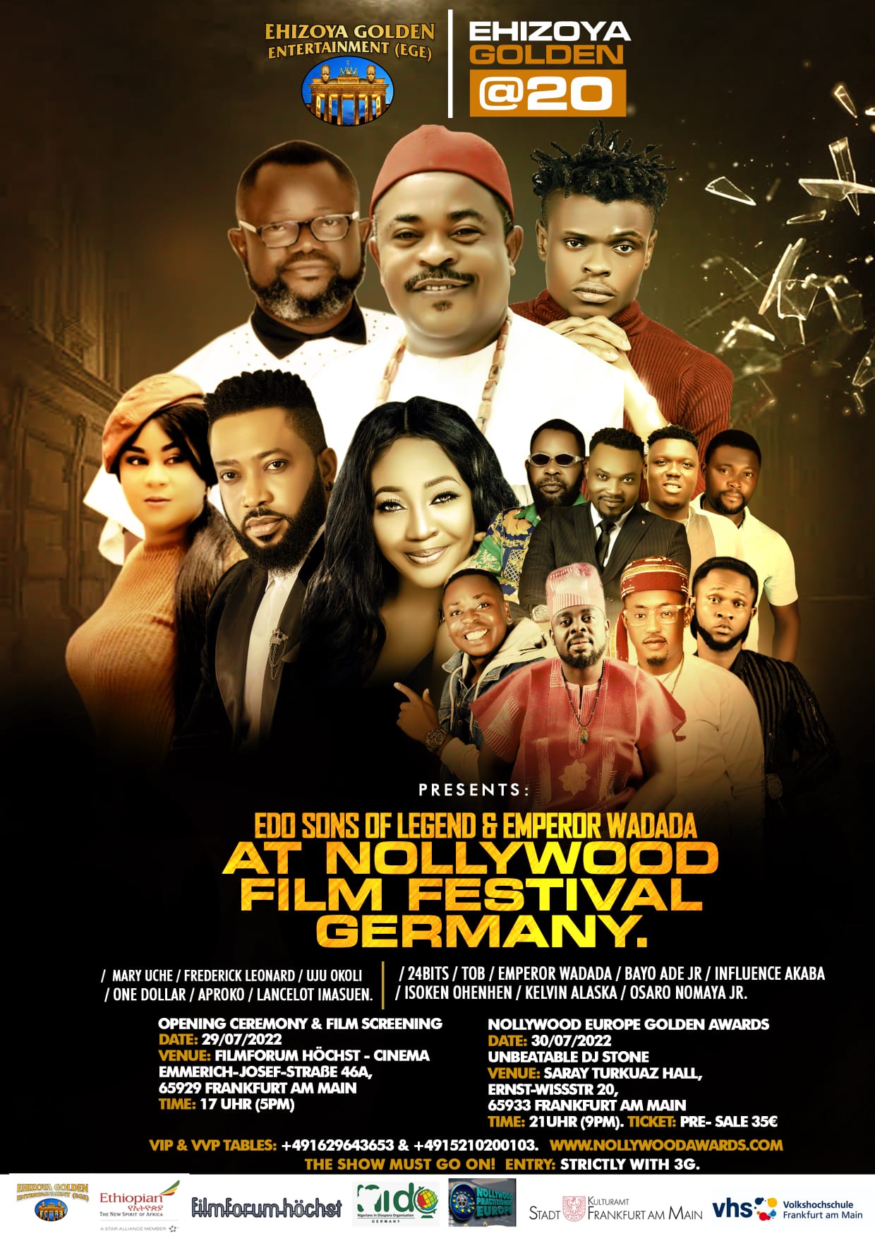TOP NOTCH NOLLYWOOD ACTORS SET FOR 20TH NOLLYWOOD FILM FESTIVAL IN ...